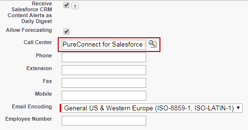 Pureconnect For Salesforce Integration Adminstrators Guide Move Users To The New Pureconnect