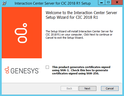 PureConnect Installation and Configuration Guide - Step 5: CIC server ...