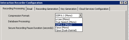 PureConnect Release Notes - Interaction Recorder Support for OPUS mono ...