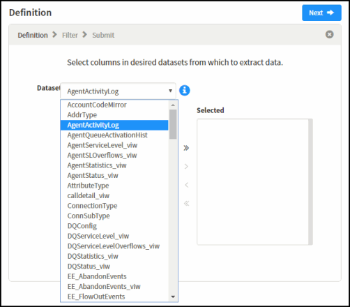 Interaction Data Extractor - Extraction Job Wizard