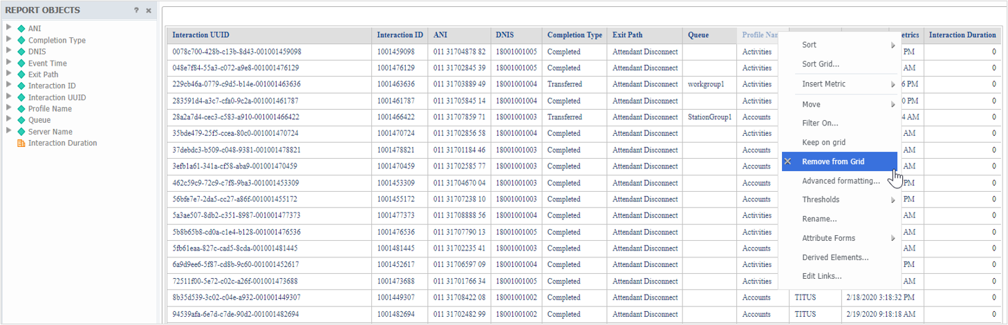 PureConnect CX Insights Help - Create a Report Based on a Existing Report
