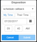 PureConnect for Salesforce - Schedule a callback
