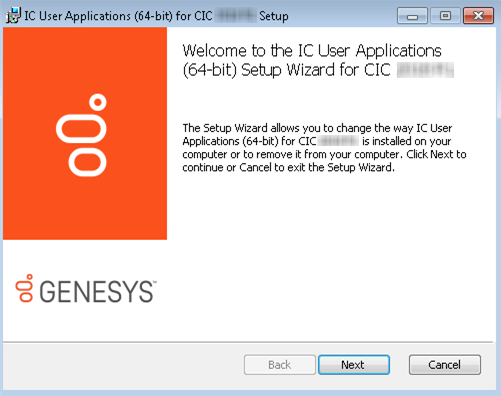 SIP Bridge Technical Reference - Install Interaction SIP Bridge through IC User Applications