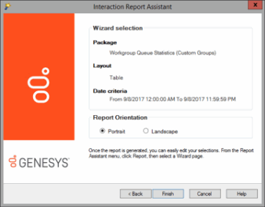 Interaction Report Assistant Help - Generate a Report