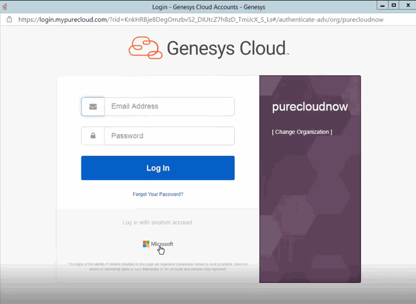 Latitude Help - Log on to Genesys Cloud Client