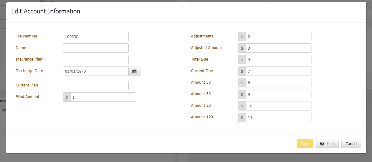 Latitude Help - Modify Carrier Summary
