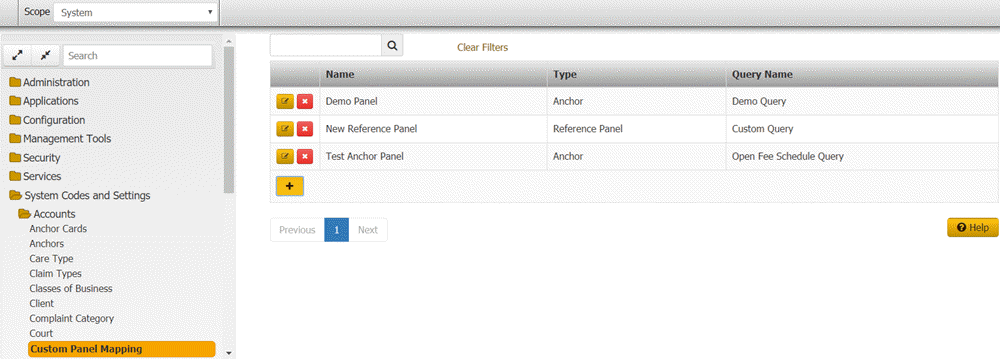 Latitude Help - Search for a Custom Anchor Card or Reference Panel
